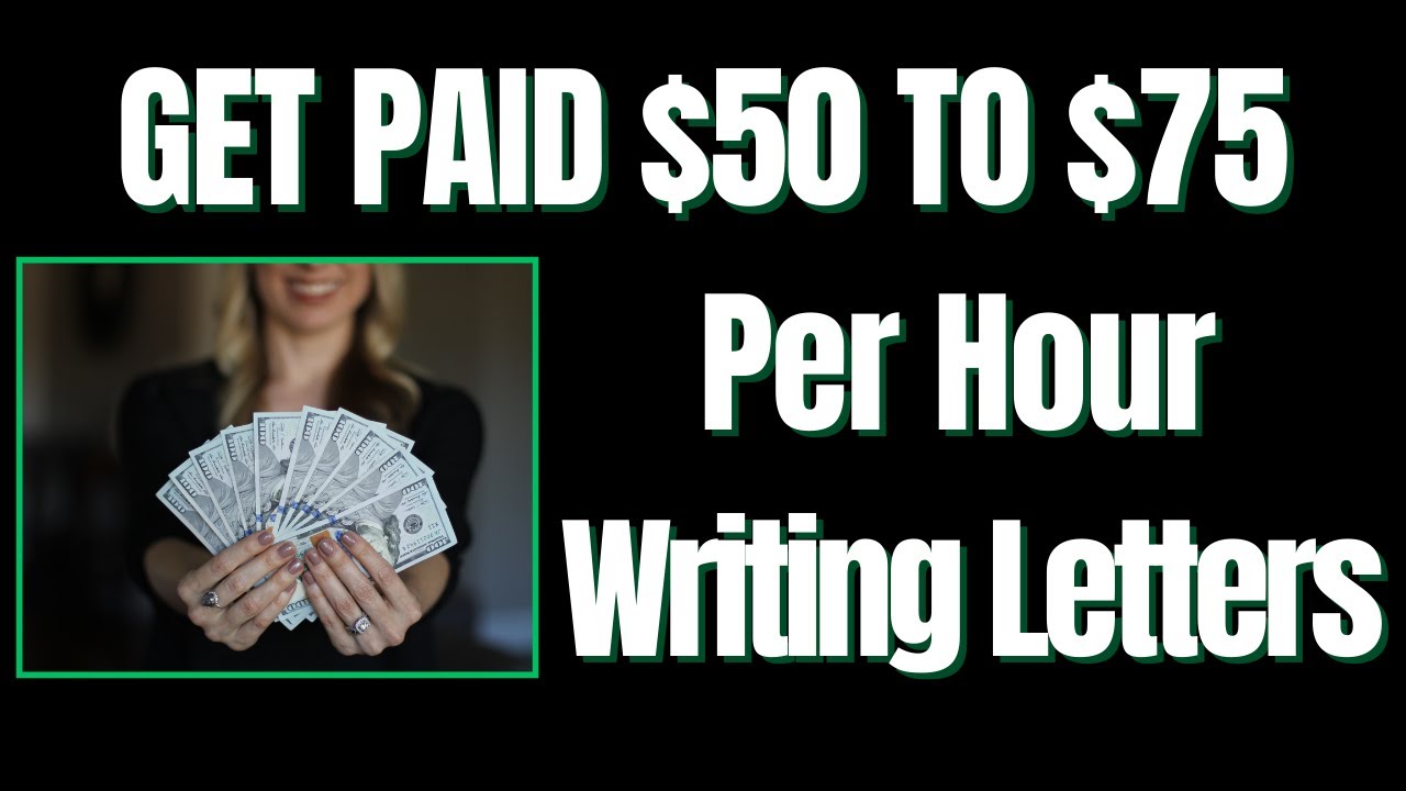 Easy Side Hustle Pays $50 to $75 An Hour By Writing Letters - YouTube
