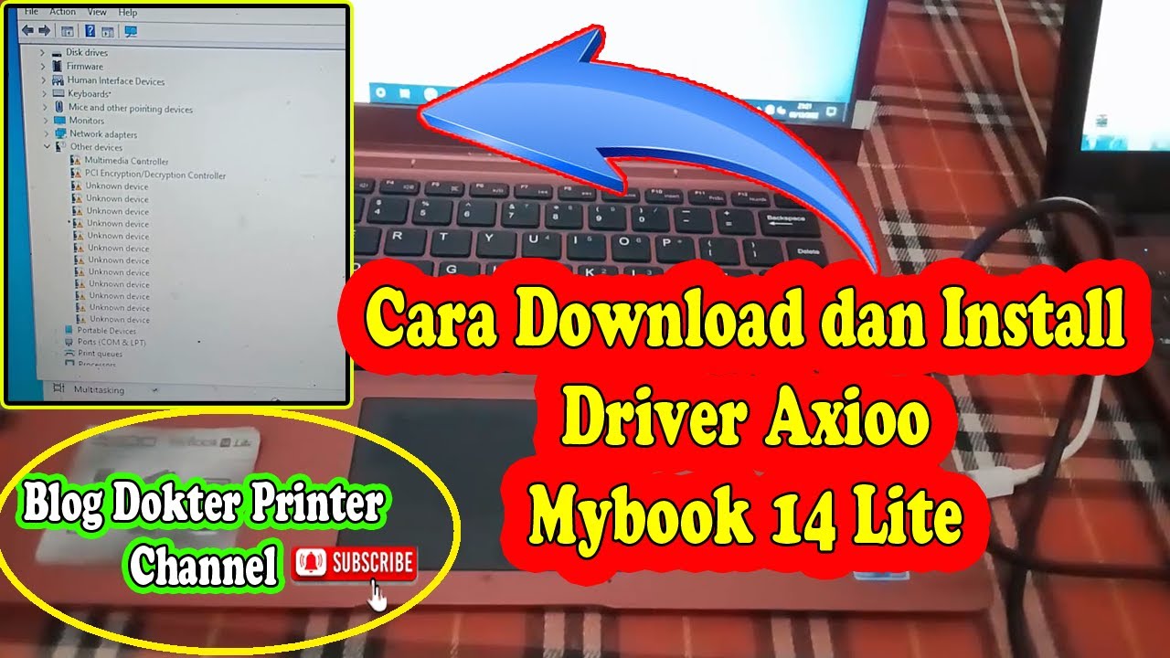 Tutorial Cara Download dan Install Driver Axioo Mybook 14 Lite - YouTube