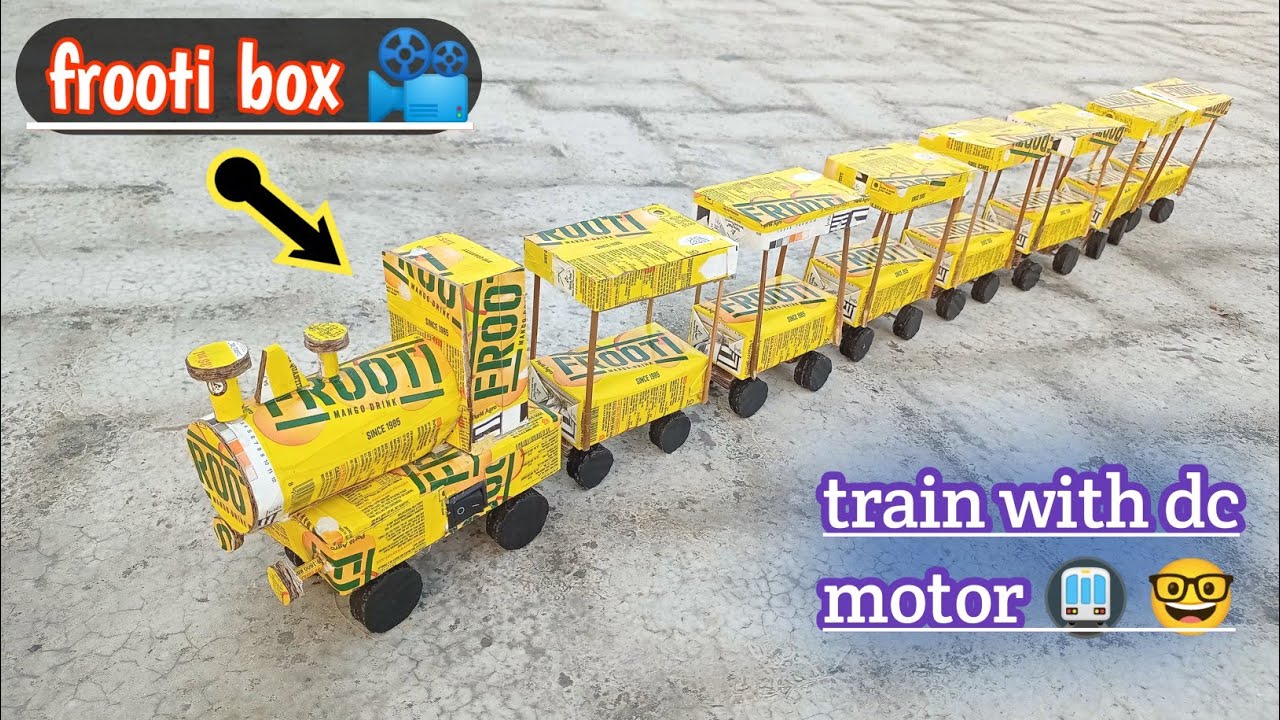 How to make train 🚂 with cardboard | how to make train | train kaise ...