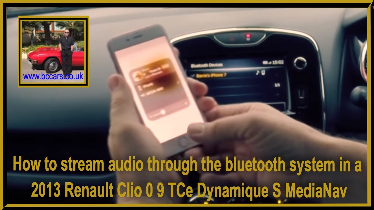 How to stream audio through the bluetooth system in a 2013 Renault Clio ...