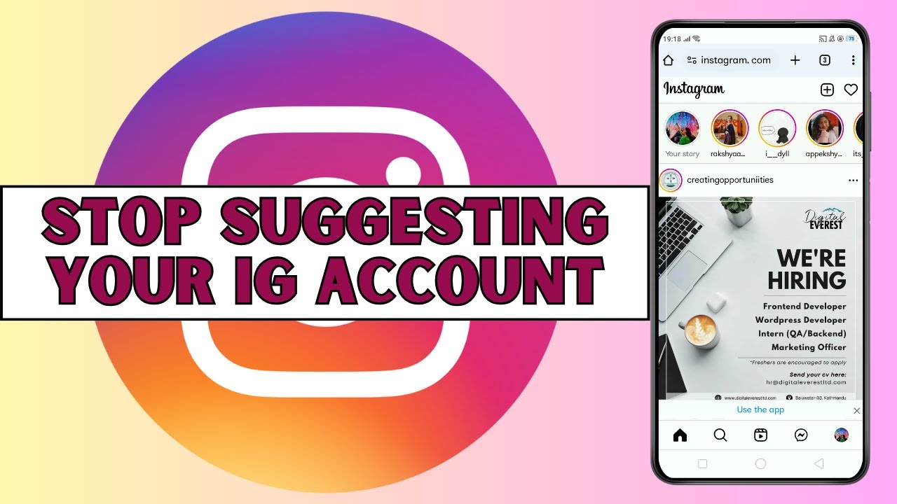 How to Stop Instagram From Suggesting Your Account (2024) - YouTube