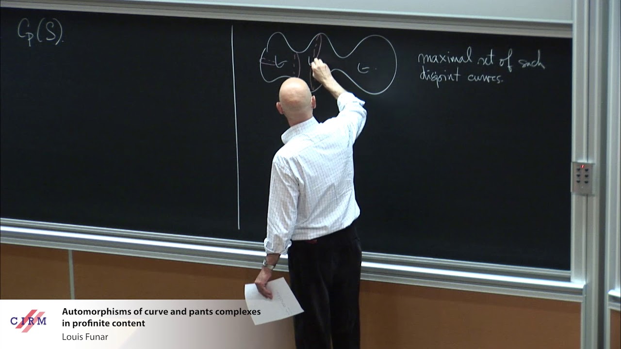 Louis Funar : Automorphisms of curve and pants complexes in profinite ...