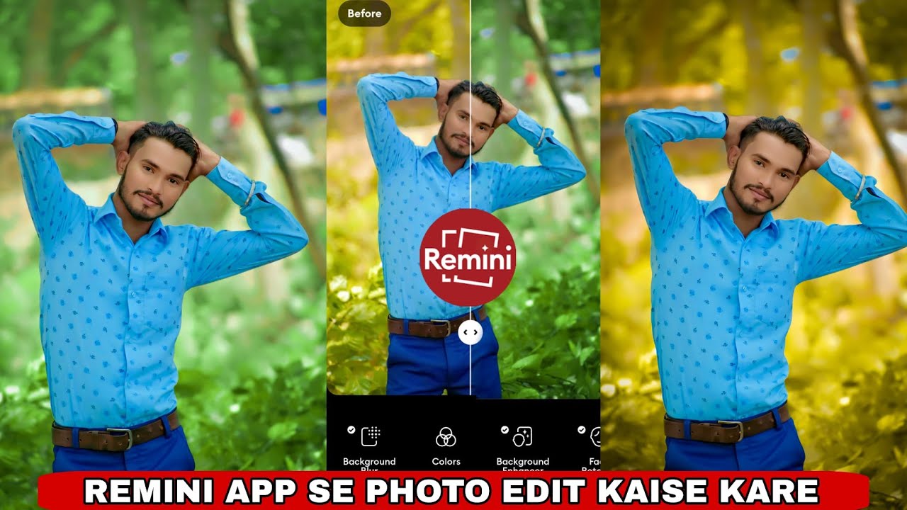 Remini app se photo edit kaise kare | Remini app photo editing | Remini ...