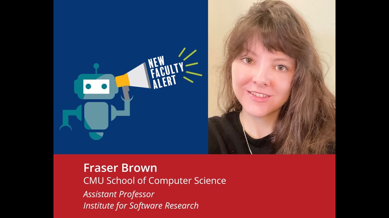 New Faculty Lightning Talks: Fraser Brown - YouTube