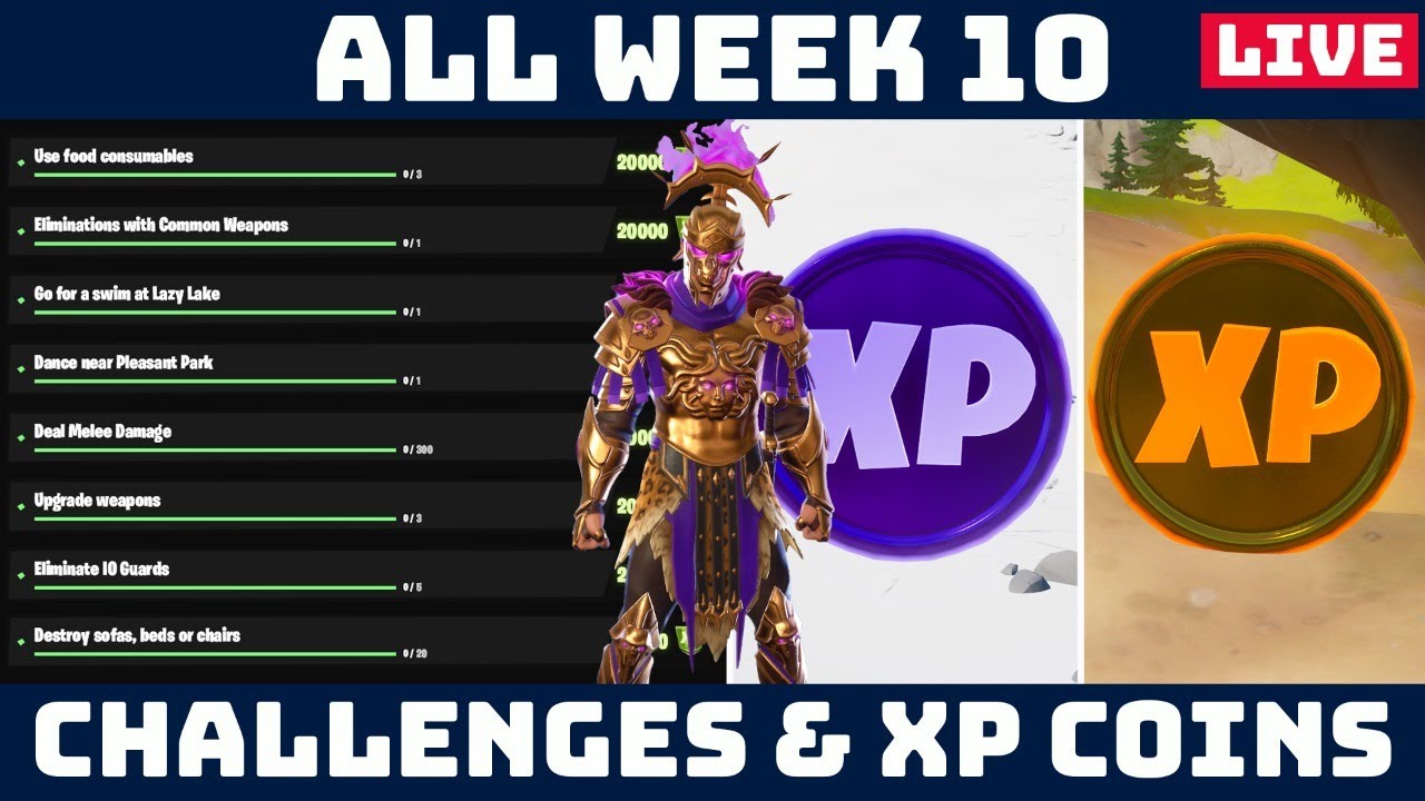 STREAMED: ALL WEEK 10 XP COINS! Helping Subs Win Bounty LTM + Weekly ...