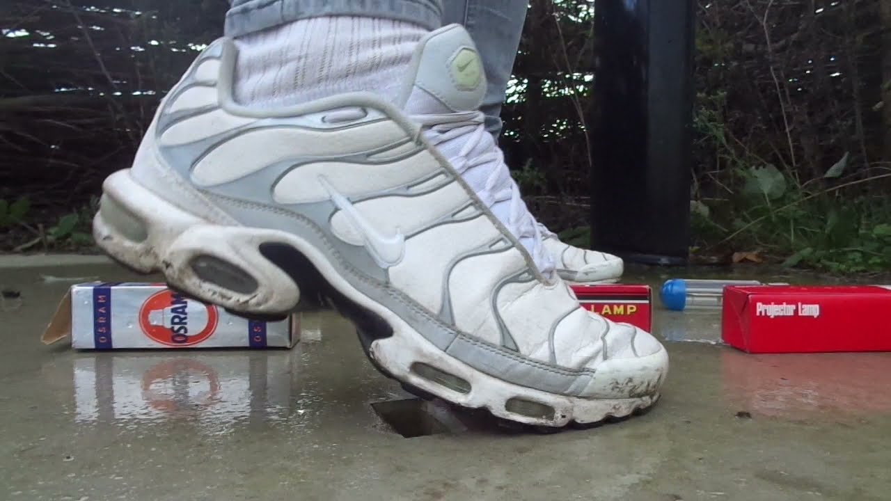 Nike Air Max TN stomp, trample and destroy vintage film projector lamps ...