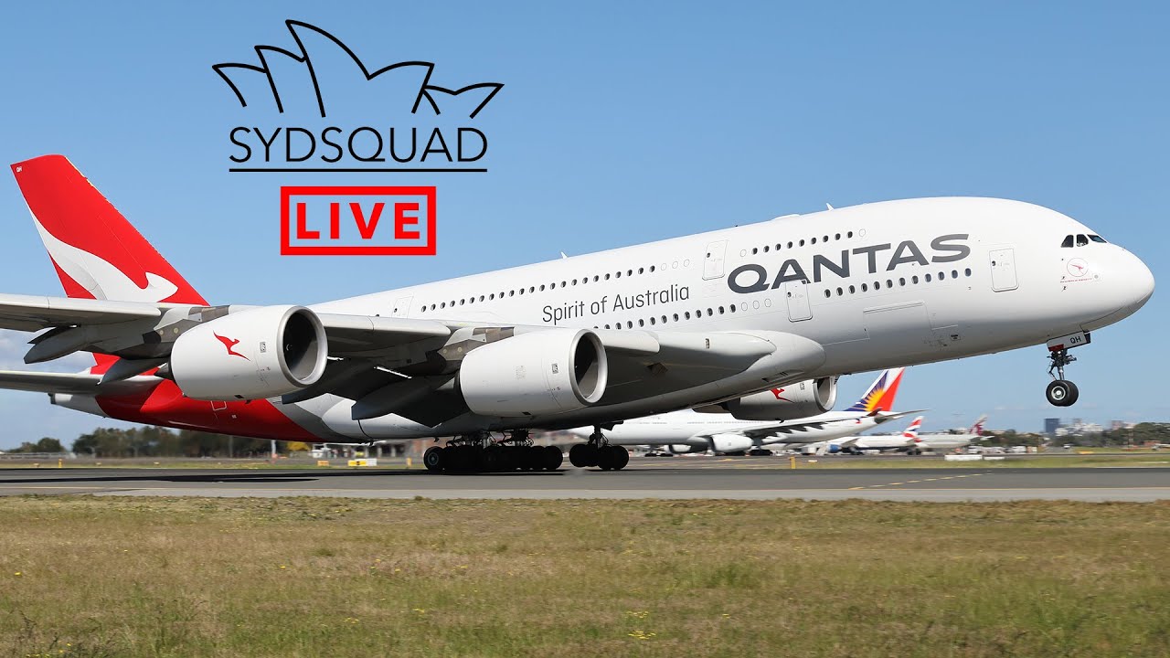 [4K] 15MINS of BIG PLANES in Sydney + ATC! SydSquad Live Plane Spotting ...
