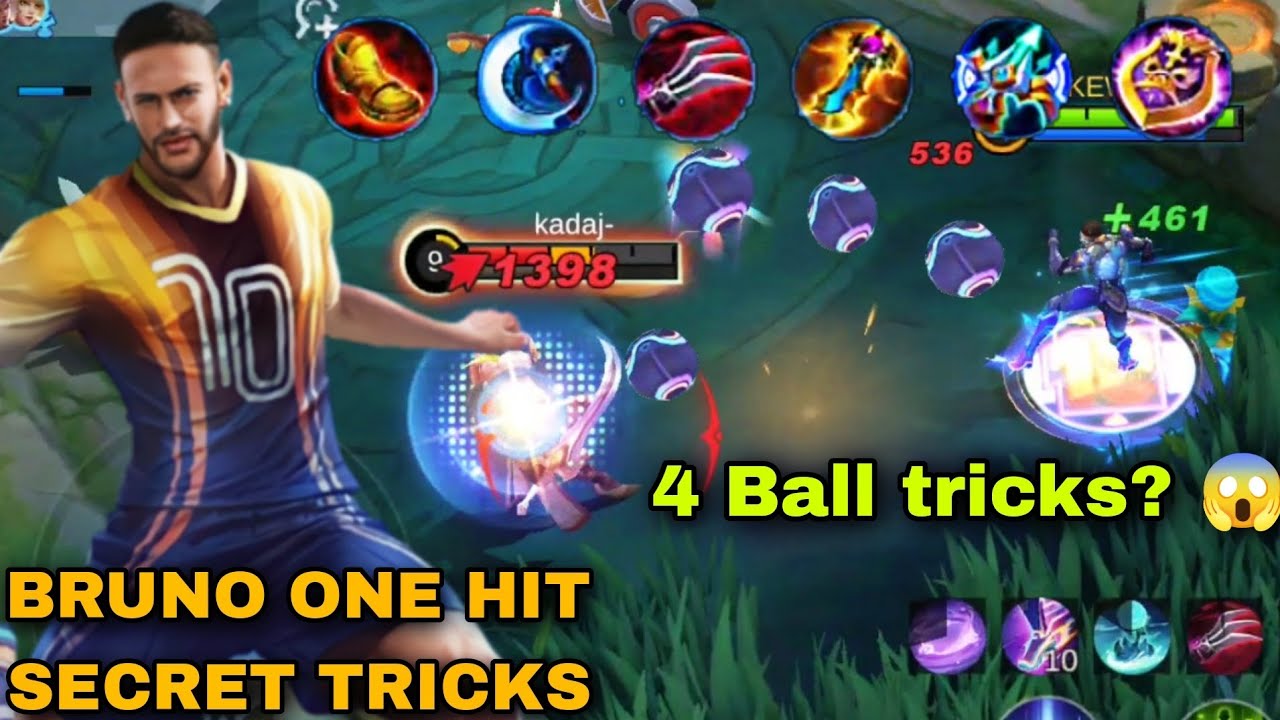 BRUNO ONE HIT MONSTER BUILD (4 BALL TRICKS) 😱 - MLBB - YouTube