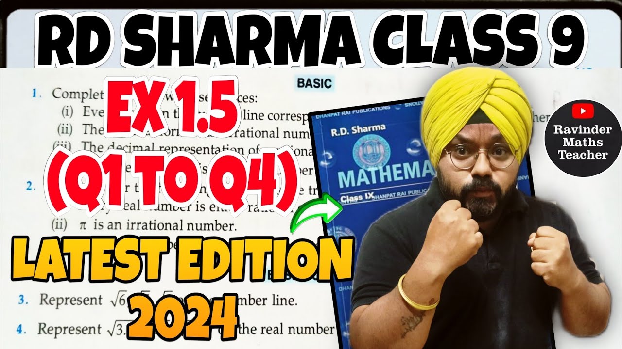 RD Sharma (2024) Class 9 Maths Chapter 1 Number System Exercise 1.5 Q1 ...