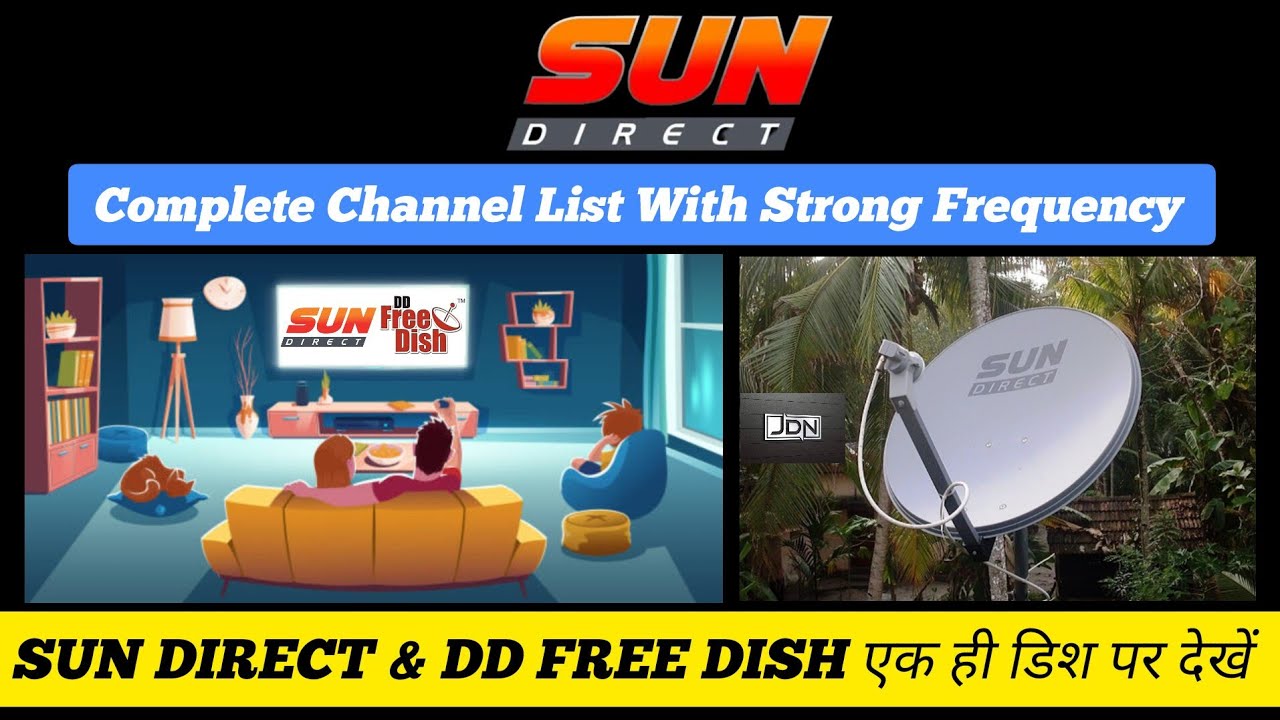 📡 SUN DIRECT TV की कम्प्लीट डिश सेटिंग | SunDirect@91.5°E | 📺 Complete ...