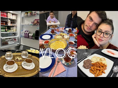 VLOG || DEV MARKET ALIŞVERİŞİ & BUZDOLABI DÜZENİ | LİMONLU KURABİYE & PANKEK TARİFİ ABLAMDA KAHVALTI