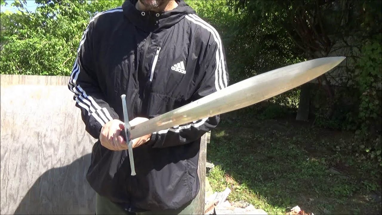 Forged Medieval Type Sword ($130) Review - My Deadly Friend - YouTube
