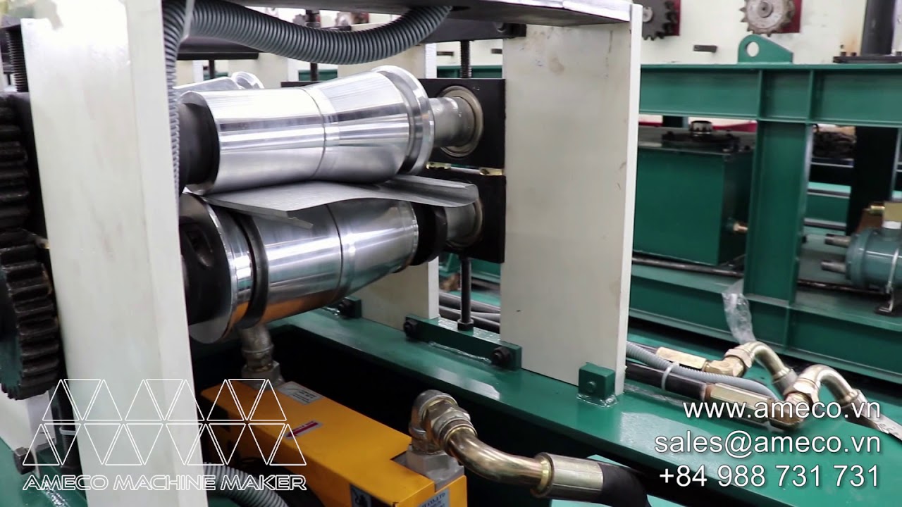 Banawe Roof & Wall Panel Roll Forming Machine | Máy Cán Louver - YouTube