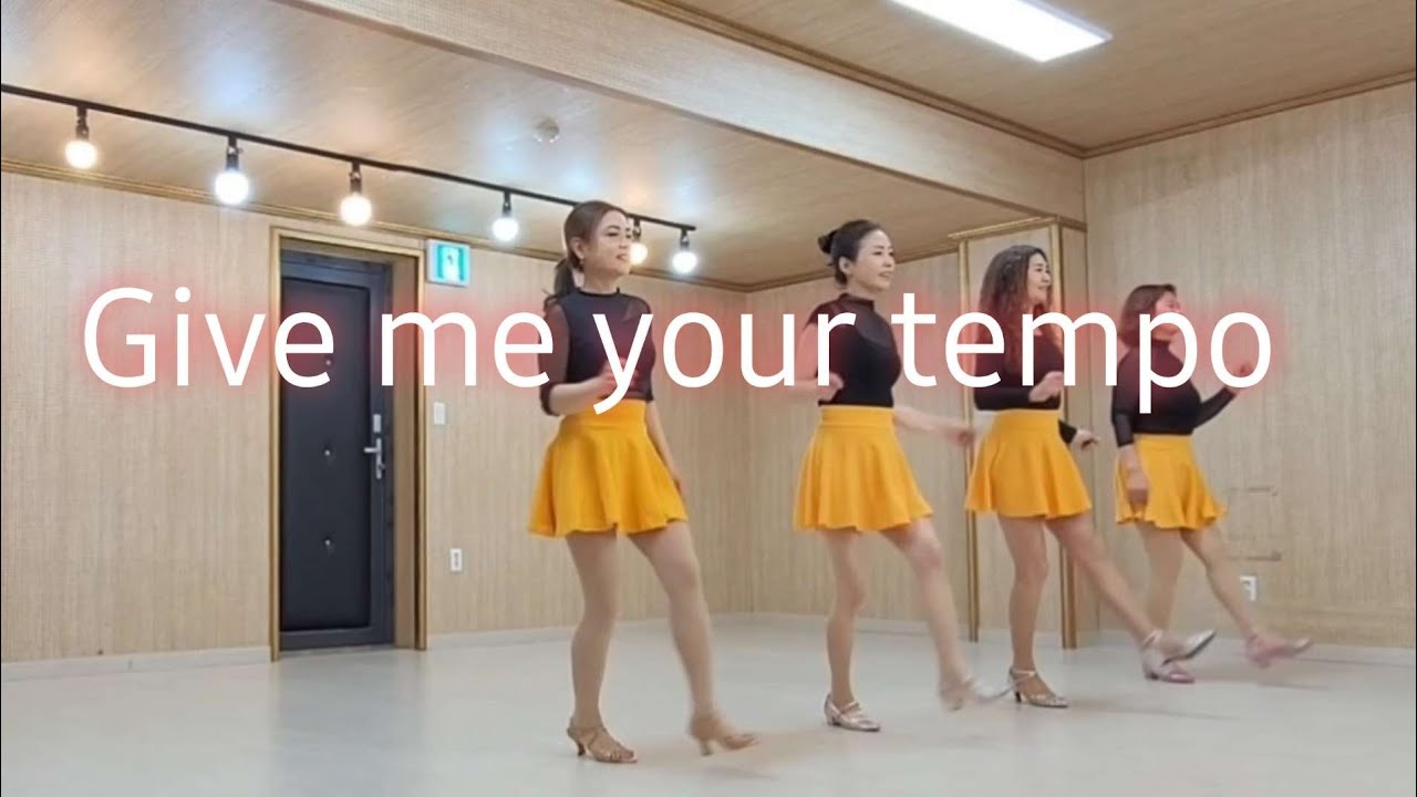 [Demo]Give Me Your Tempo Line Dance/Improver/기브 미 유어 템포 라인댄스 - YouTube