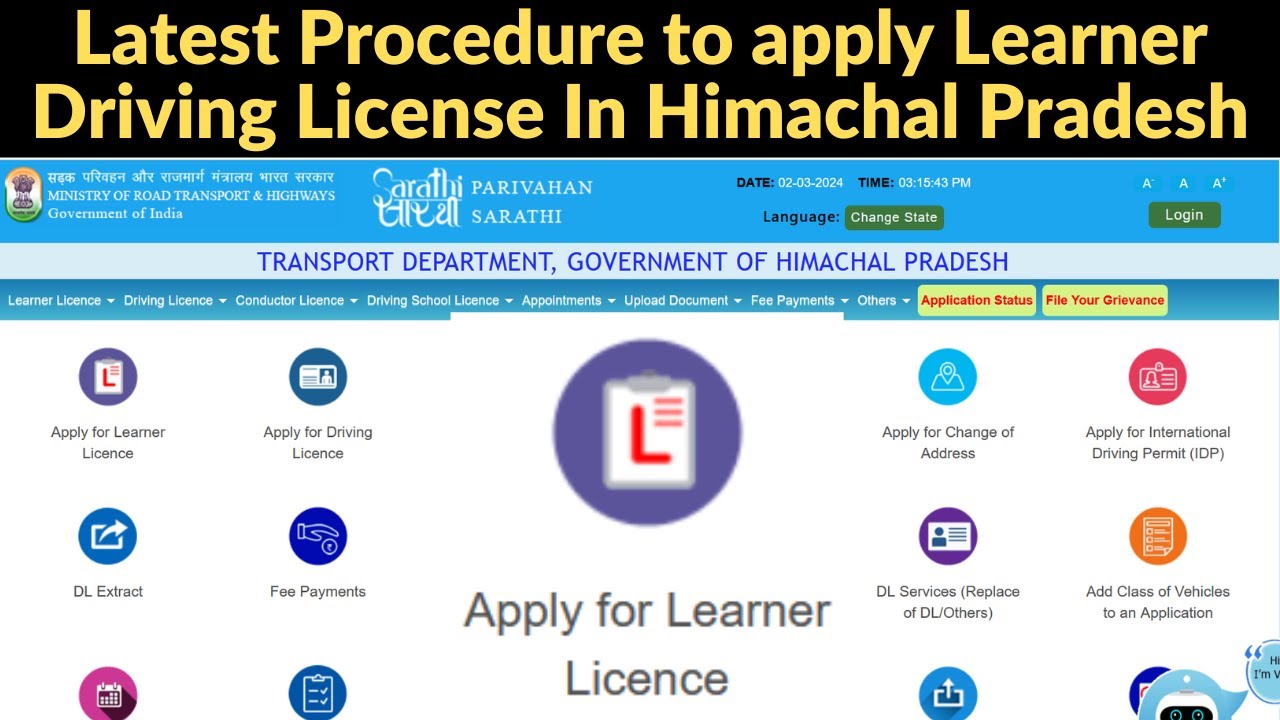 How to Apply Learner Driving License in Himachal Pradesh | Latest ...