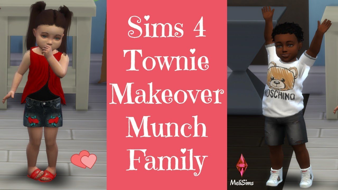 Townie Makeover - Munch Family - Sims 4 - YouTube