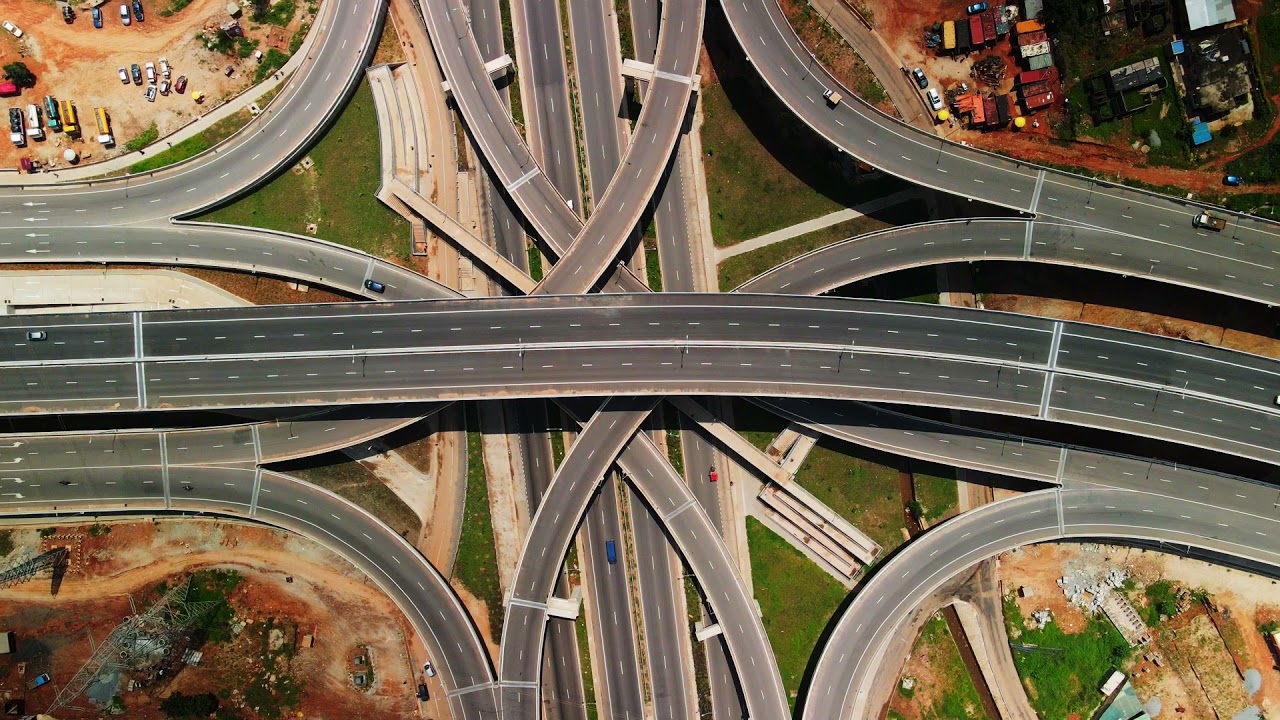 Pokuase interchange ghana(drone) - YouTube