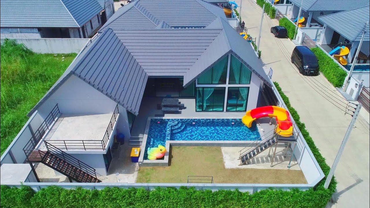 บ้านคุณนาย Cha-Am Pool Villa, Thailand - YouTube