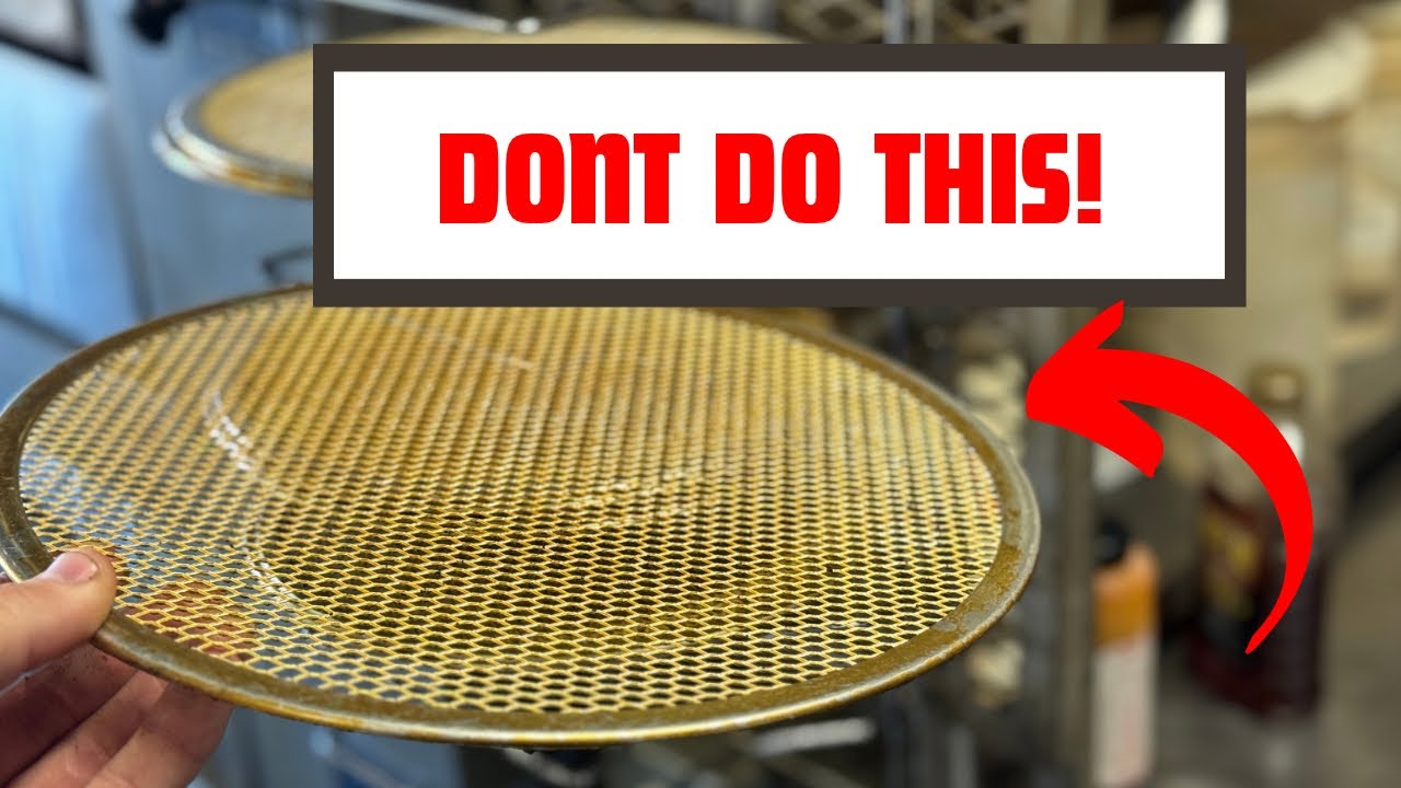 How To Season Aluminum Pizza Screens - THE RIGHT WAY! - YouTube