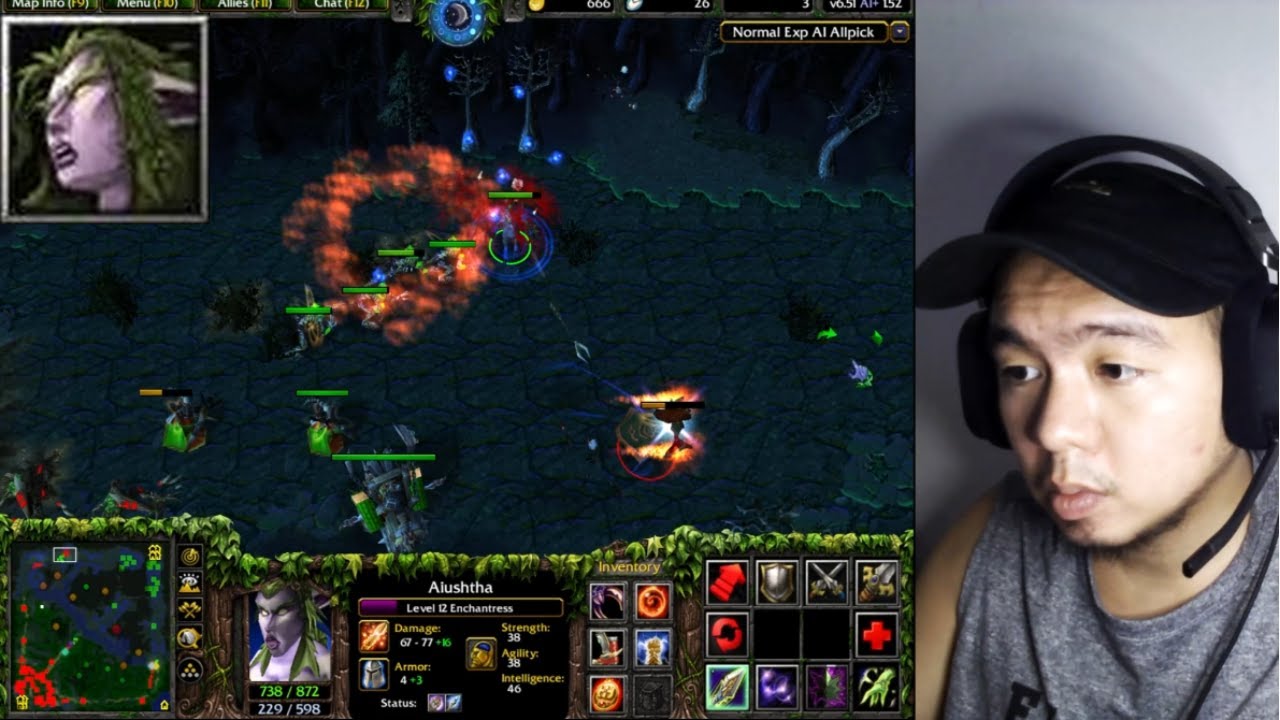 [Bring Back Memories] Classic Dota 1 Enchantress gameplay AI + 6.51 map ...