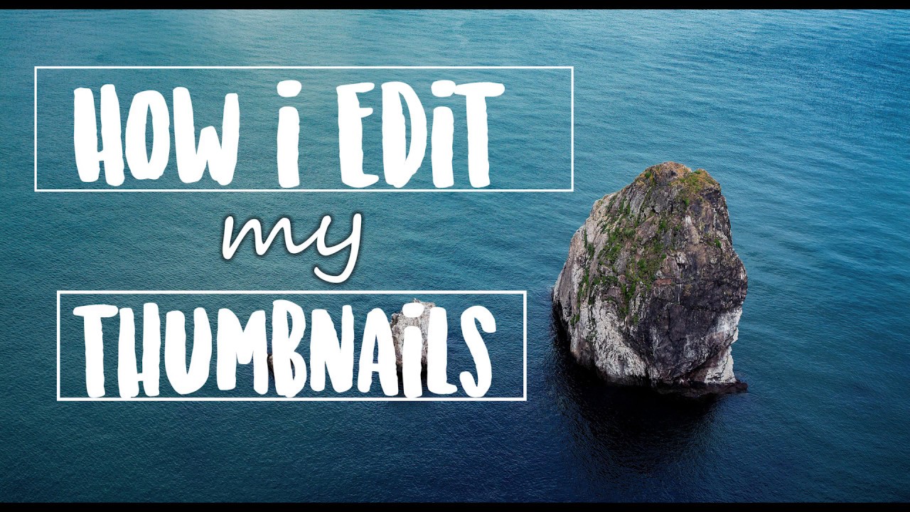 How I Edit My Thumbnails! | Hi, I'm Back! - YouTube