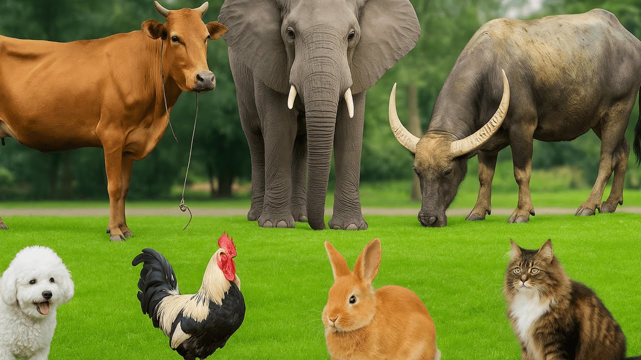 Farm Animal Sounds: Cat, Dog, Chicken, Cow, Duck, Goat, Giraffe, Pig ...