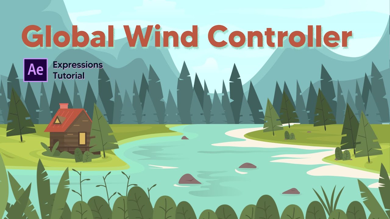 After Effects Expressions - Global Wind Controller using Math.sin - YouTube