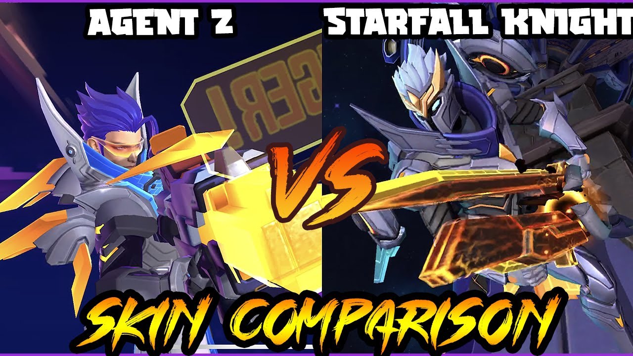GRANGER STARFALL KNIGHT LEGEND SKIN EFFECTS VS. AGENT Z SKIN - MLBB ...