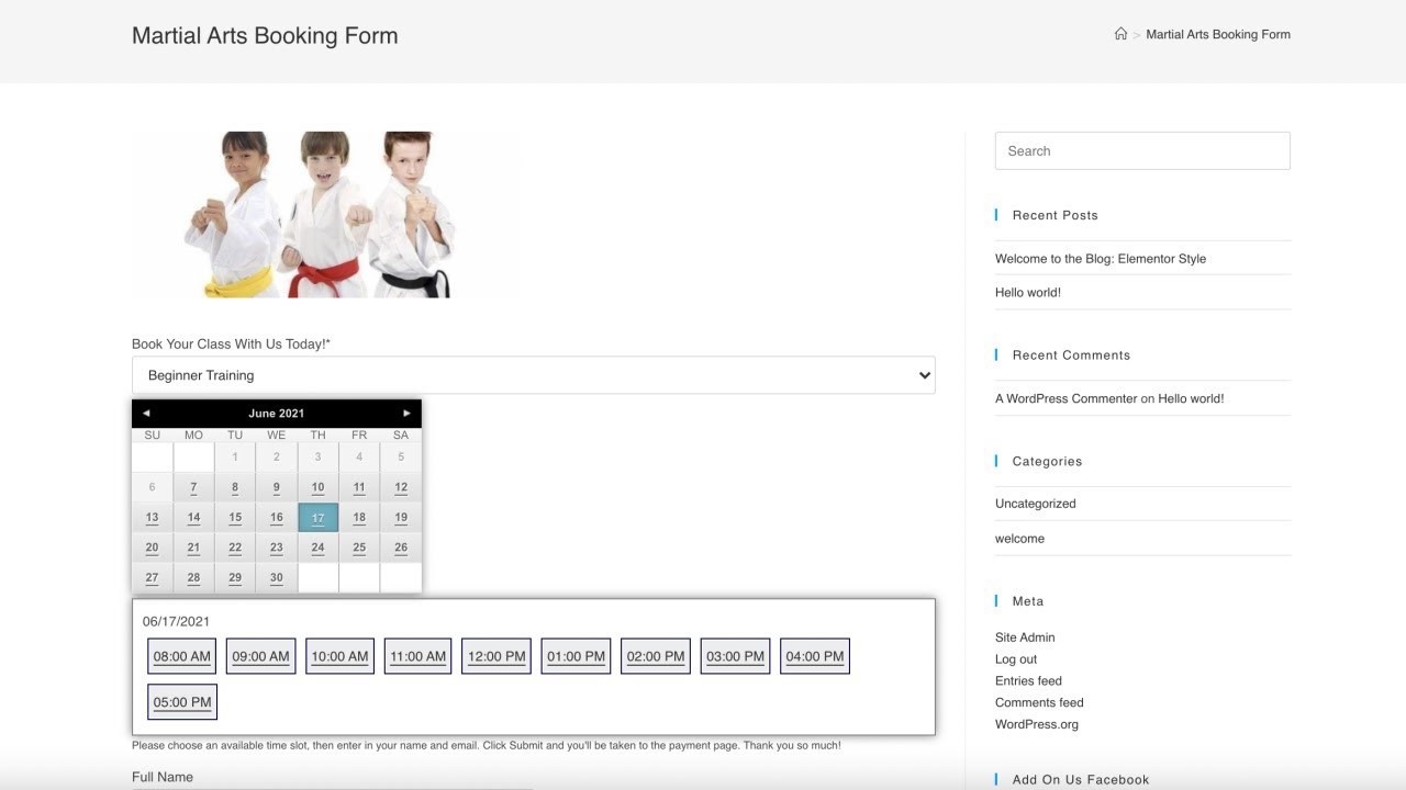 How To Add a Booking Appointment Class Calendar Plugin to WordPress ...