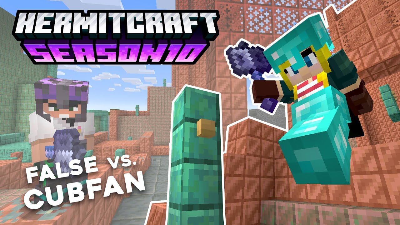 Mace Race Minigame w/ @cubfan | HERMITCRAFT 10 (Behind the Scenes ...