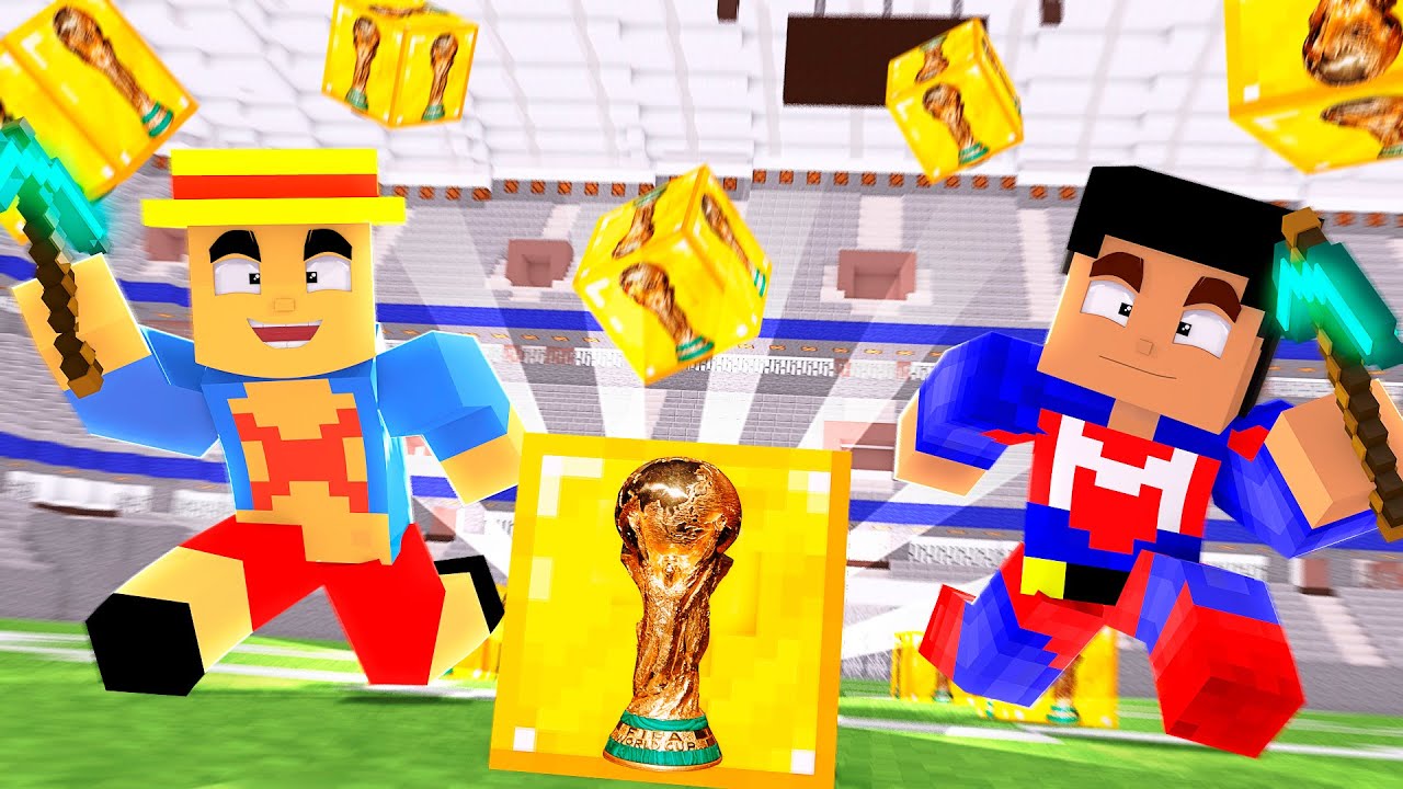 CARRERA de LUCKY BLOCKS del MUNDIAL DE QATAR 2022 en MINECRAFT ⚽ - YouTube