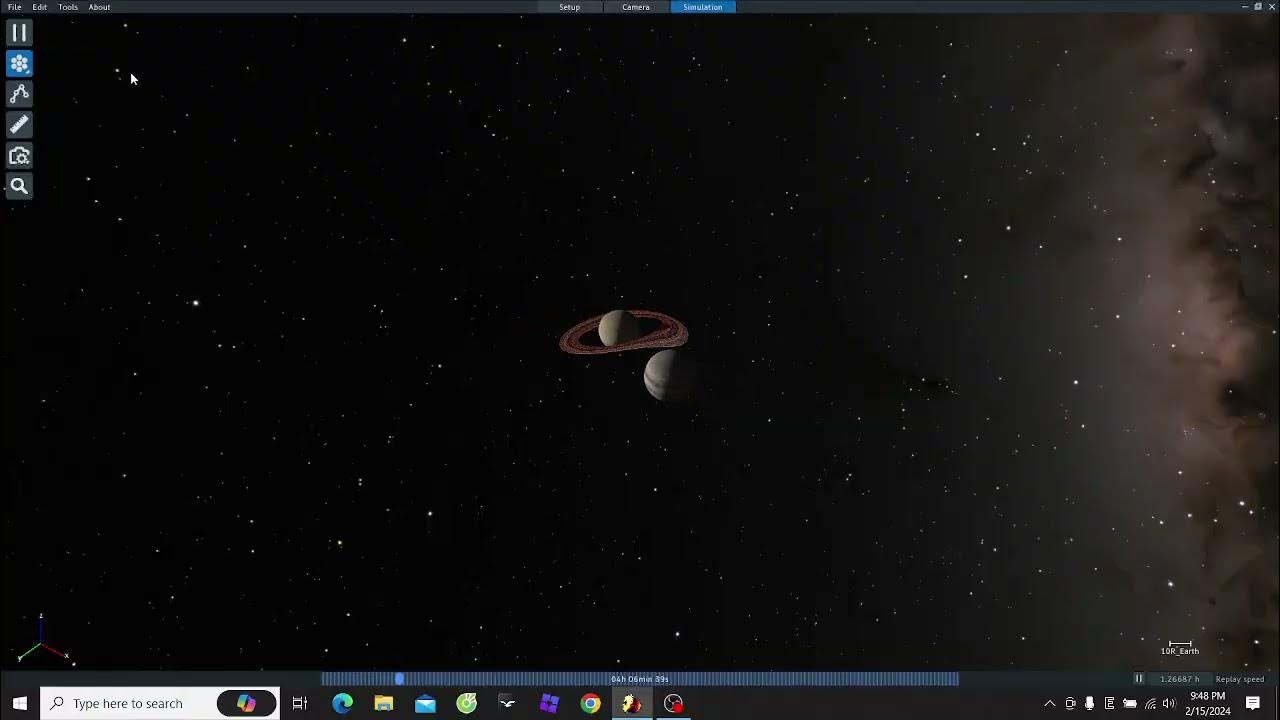 Hot Jupiter :) | Jupiter and Saturn collision | SpaceSim - YouTube