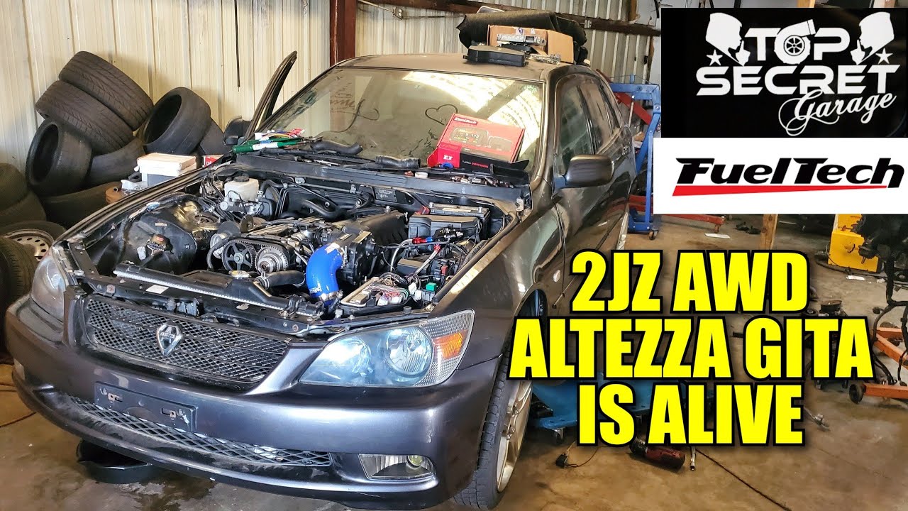 AWD 2JZ ALTEZZA GITA FIRST TEST - YouTube