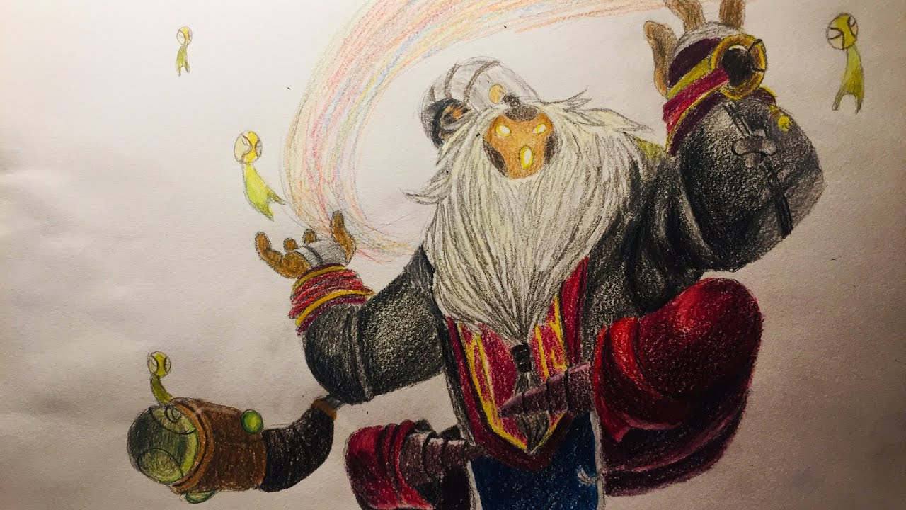 LEAGUE OF LEGENDS BARD ÇİZİM - LOL DRAWİNG BARD - YouTube