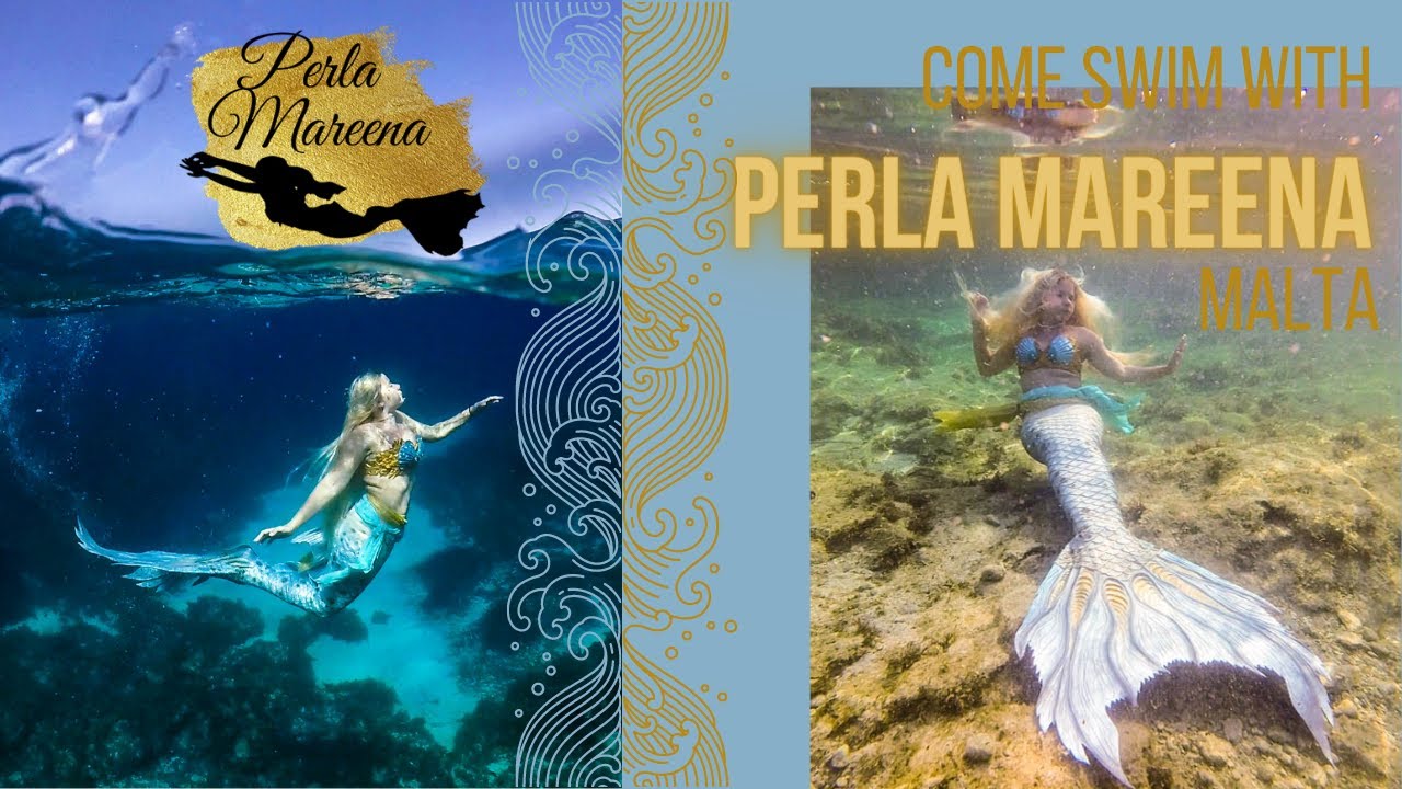 Swimming with Mermaid Perla Mareena in Malta's Crystal Waters ...