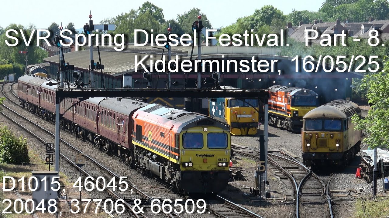 D1015, 46045, 20048, 37706 & 66509. SVR Spring Diesel Festival - 8. 16 ...