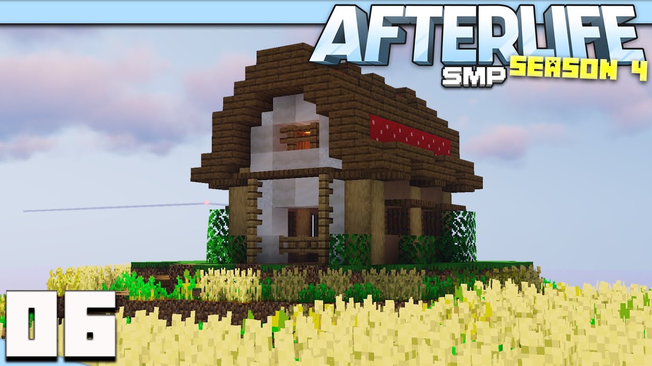 Building a Mushroom Barn! | Minecraft AfterLife SMP [S4 06] - Minecraft ...