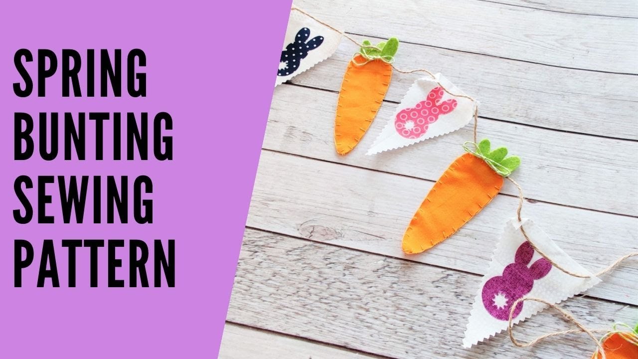 Simple Spring Bunting Pattern - YouTube