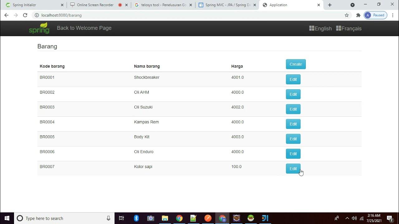 STEP 1 tutorial generate java web aplication (Spring, Hibernate/JPA, MYSQL) menggunkan telosys ...