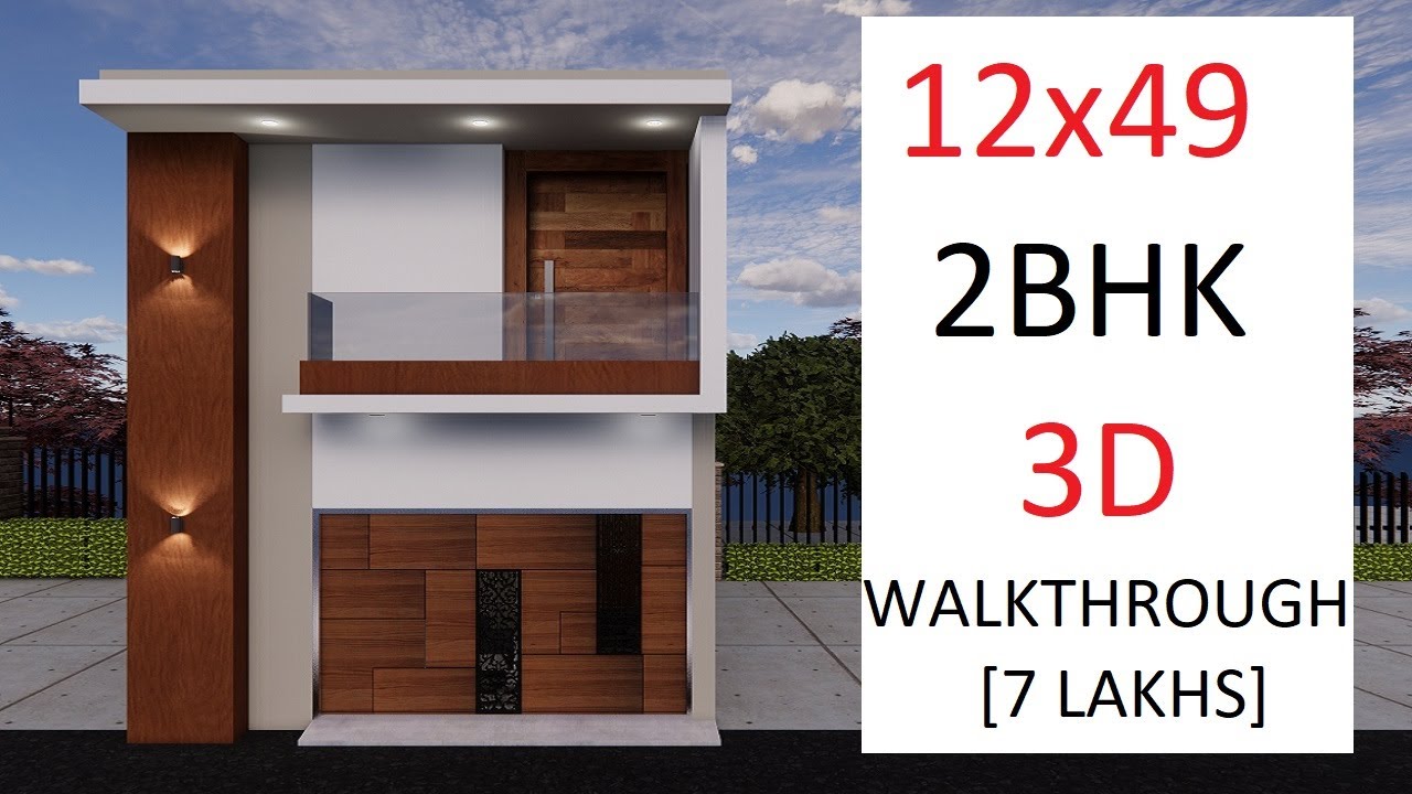 12x49 2bhk house plan|12*49 house design|12 by 49 floor map|small house ...
