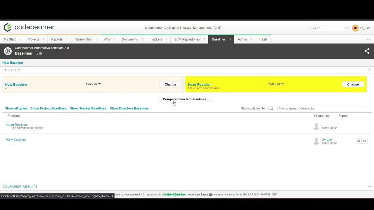 Codebeamer For Beginners Tutorial Create Baseline Youtube
