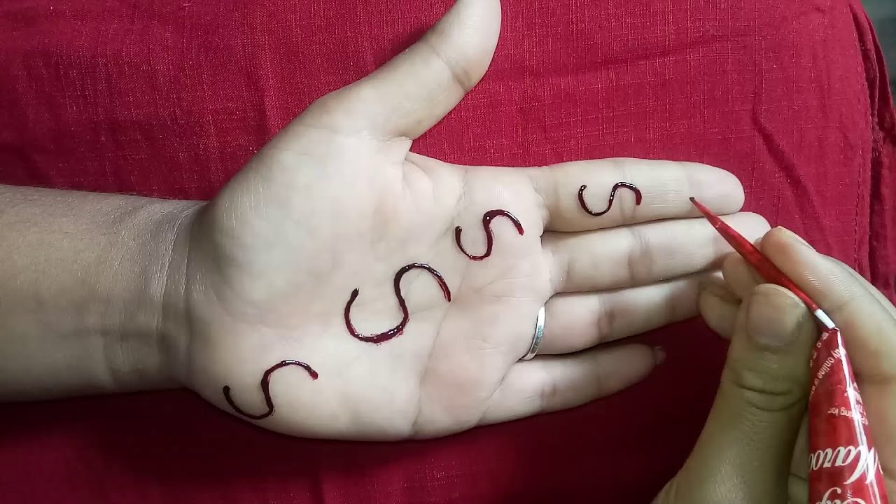 Easy and Simple Mehandi design with S letter//simple mehandi design ...