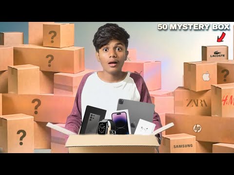 50 Mystery Box Challenge 🎁|| I Ordered 50 Mystery Boxes || - YouTube