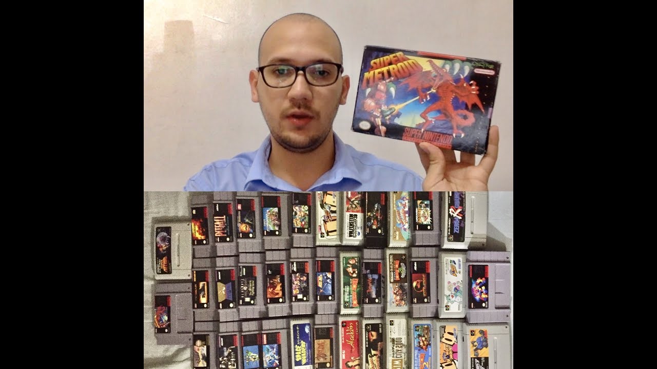 My Super Nintendo SNES collection - YouTube