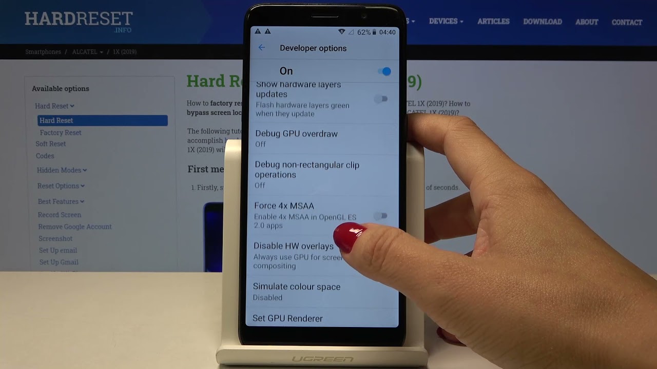 How to Adjust Colors in Alcatel 1X 2019 – Change Screen Color - YouTube