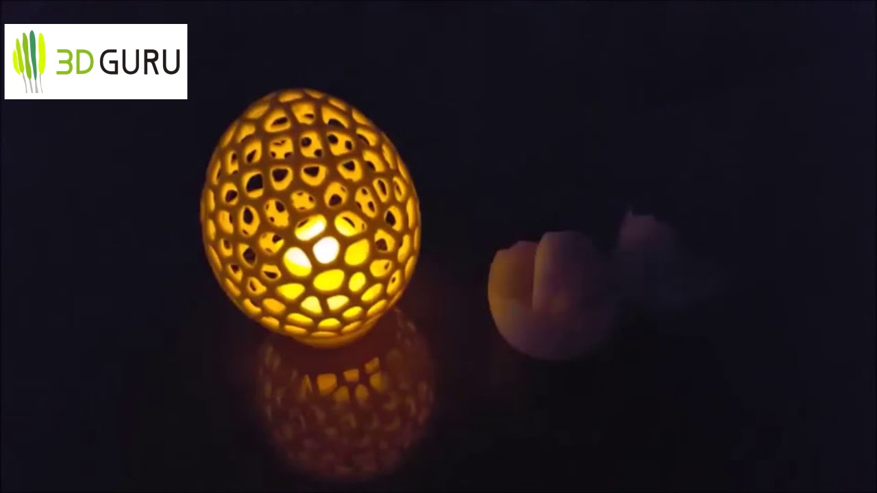 3D Printed Egg modeling (Zortrax M200 3D Printer) - YouTube