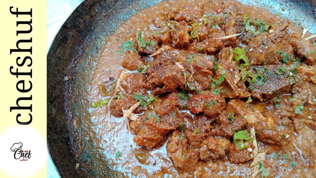 Beef Makhni karahi.Restuarent style beef karahi in urdu .chefshuf ...