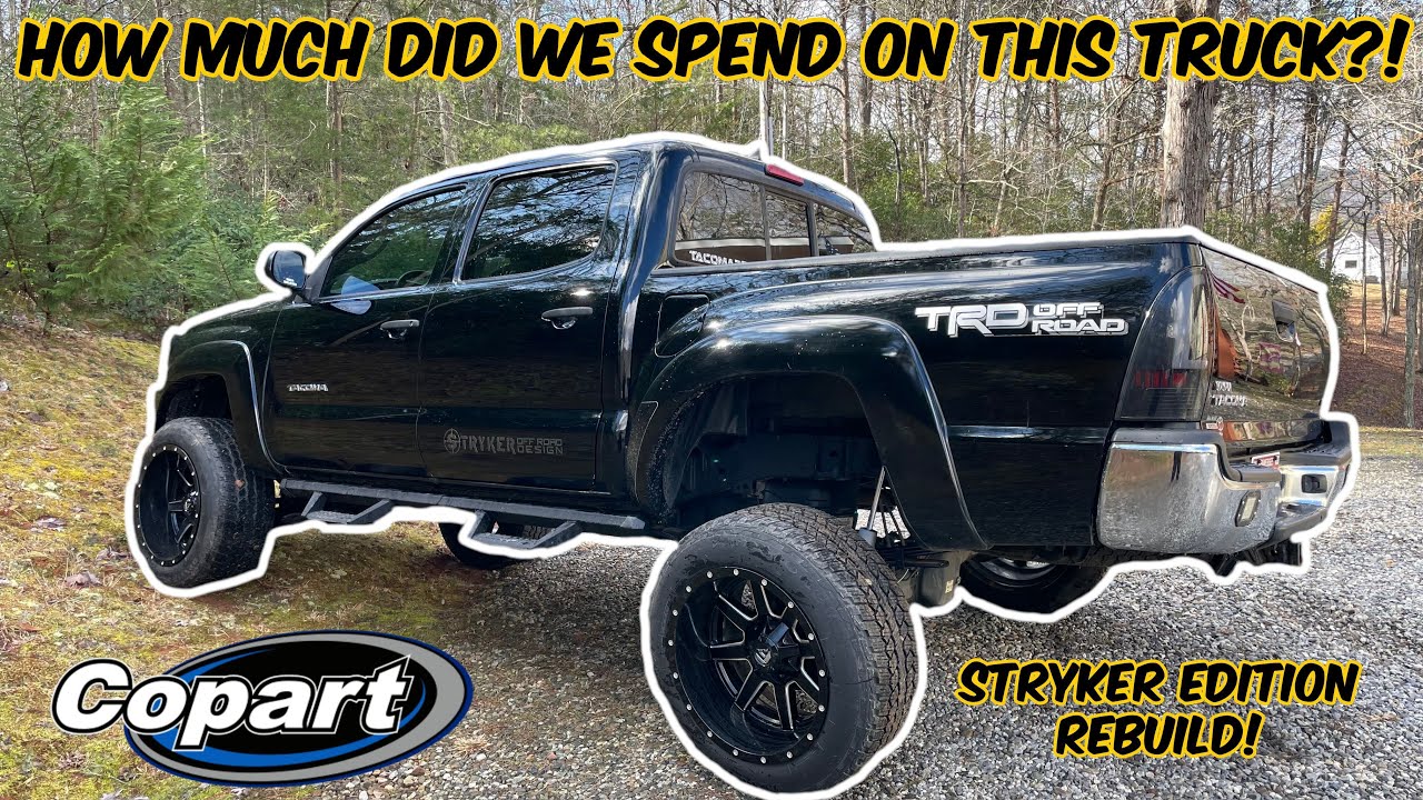 Price Revealing Our Wrecked Tacoma - Stryker Design Tacoma from COPART ...