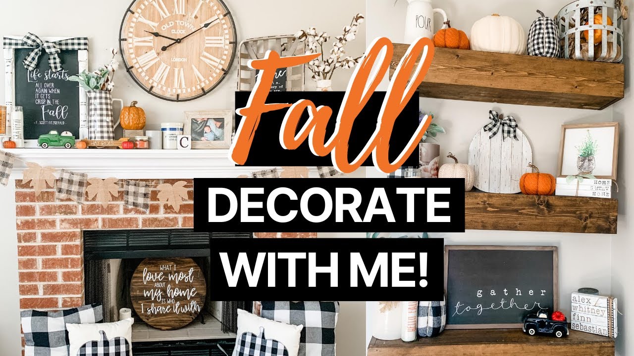 Decorate with Me for Fall 2020 | Fall Home Decorating Tips! - YouTube