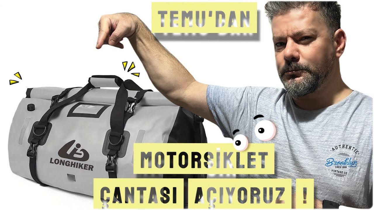 TEMU'DAN LONGHIKER MOTORSİKLET ÇANTASI ALINIR MI ? PAKETİ AÇIYORUZ ...